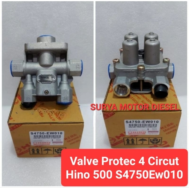Jual S4750-EW010 VALVE PROTEC 4 CIRCUIT HINO 500 RELAY VALVE HINO 500 ...