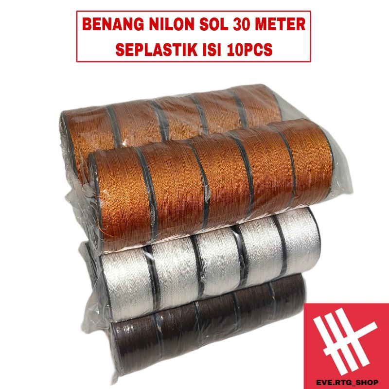 Jual Benang Nilon Rol Besar 1 Pak Isi 10 pcs | Shopee Indonesia