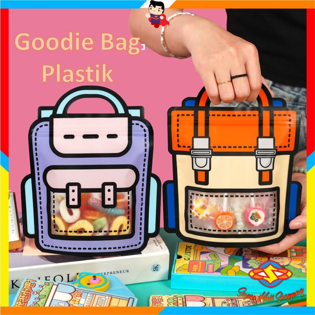 Jual SMS Goodie Bag Plastik Standing Pouch 2D Ulang Tahun Anak Motif ...