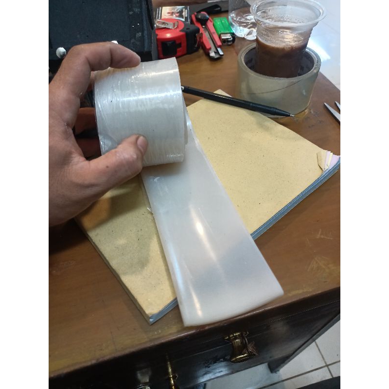 Jual Silicon Rubber sheet list/Karet silikon strip tebel 10mm x 10cm x ...