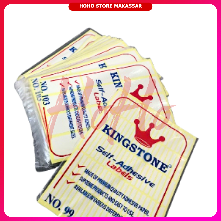 Jual Label Sticker Stiker Nama No 103 Lebel Koreksi Tulisan No 99 ...