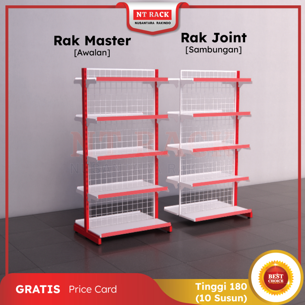 Jual VIA CARGO Rak Toko Double Master 180 CM 10 Susun (30-25) | Shopee ...