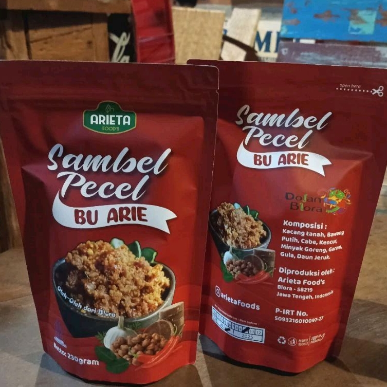 Jual Sambel Pecel "Bu Arie" 230gr | Oleh-oleh Khas Blora | Shopee Indonesia