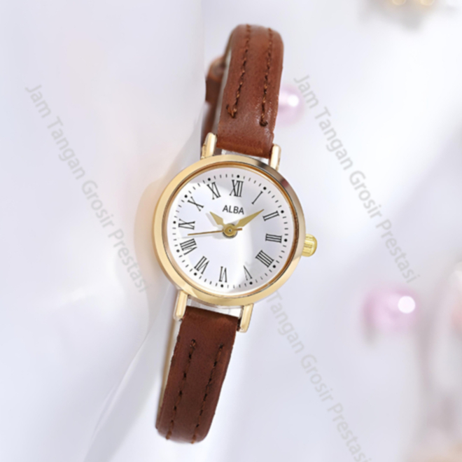 Jual Jam Tangan Wanita Art Simple Pu With Roman Scale S - Jam Tangan ...
