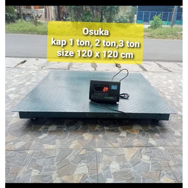 Jual Timbangan Digital 1 Ton atau 2 Ton / Floor Scale 1 ton atau 2 ton ...