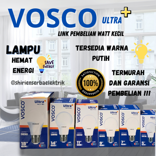 Jual Vosco Ultra Plus Lampu LED Kapsul Murah 9 7 5 WATT Putih Hemat Energi SNI Bergaransi ...