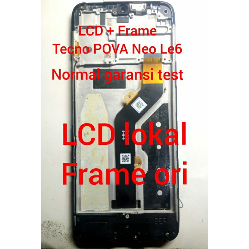 Jual LCD + Frame TECNO POVA Neo Le6 Bergaransi | Shopee Indonesia