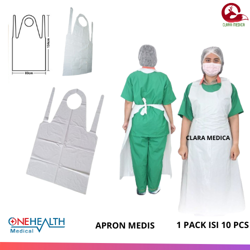 Jual Onehealth Apron Baju Medis Celemek Plastik isi 10 pcs | Shopee ...
