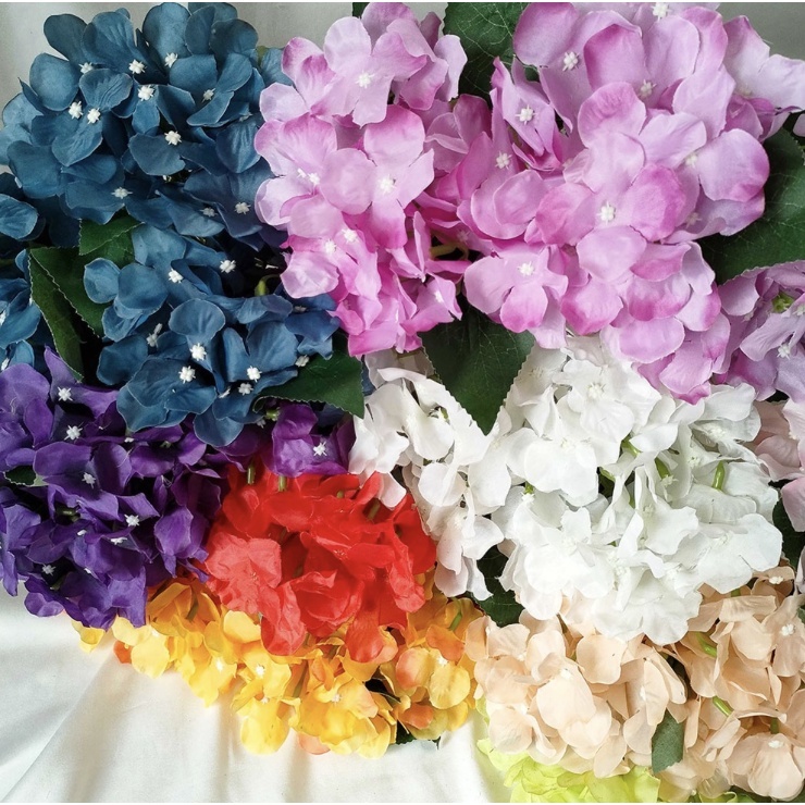 Jual Jumbo Hydrangeas x5 Bunga Hortensia Palsu Bunga Artifcial ...