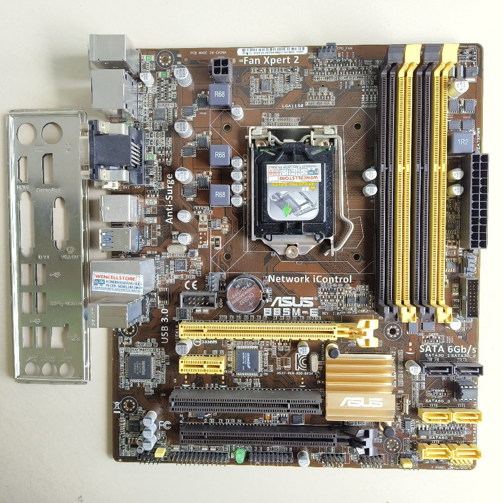Jual MOTHERBOARD GAMING ASUS B85M-E LGA 1150 DDR3 GEN4 | Shopee Indonesia