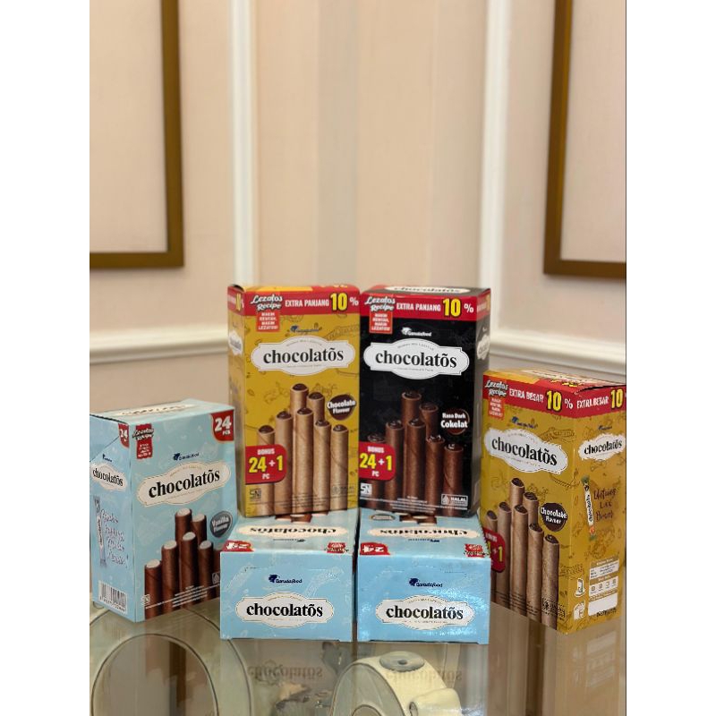 Jual Chocolatos 1000AN Panjang 24+1 Pcs Garuda Snack 16 gr Cokelat ...