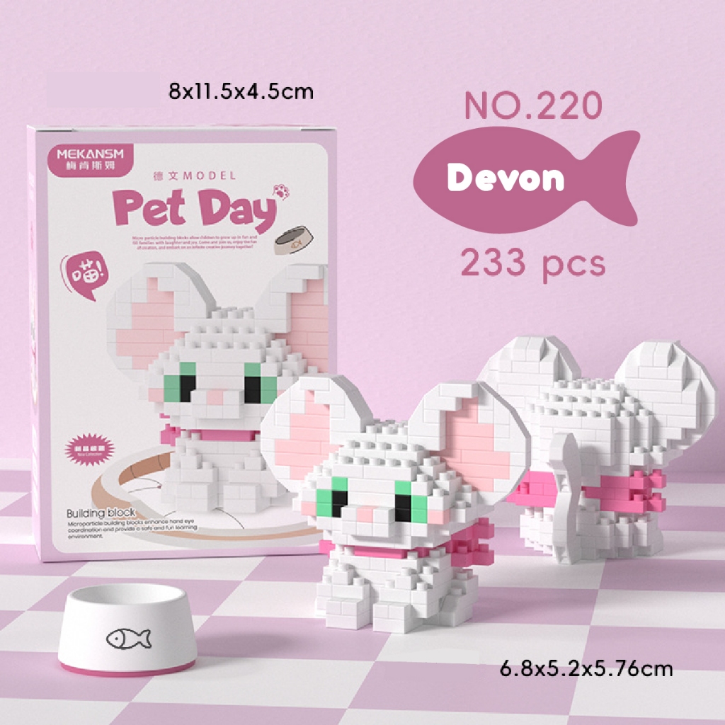 Jual BLOCK CITY - Puzzle Block Hachimi Dog & Cat Block Balok susun ...