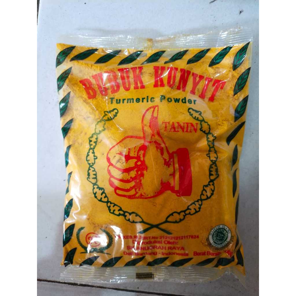 Jual Bubuk Kunyit Tanin Cap Jempol / Bubuk Kunyit asli / Tepung Bubuk ...