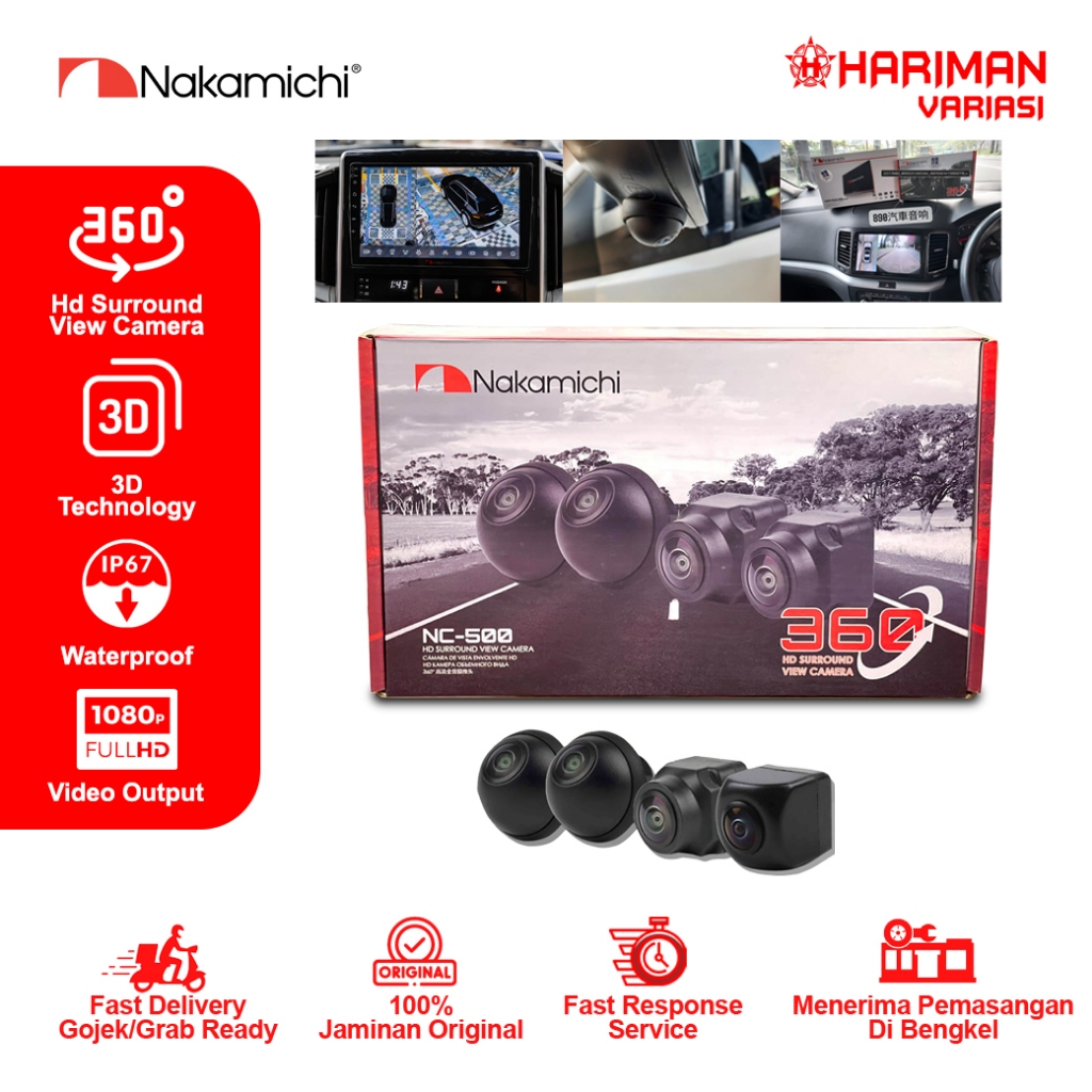 Jual Kamera 360 Mobil Nakamichi Nc-501 / Camera 360 Nakamichi 1080P ...