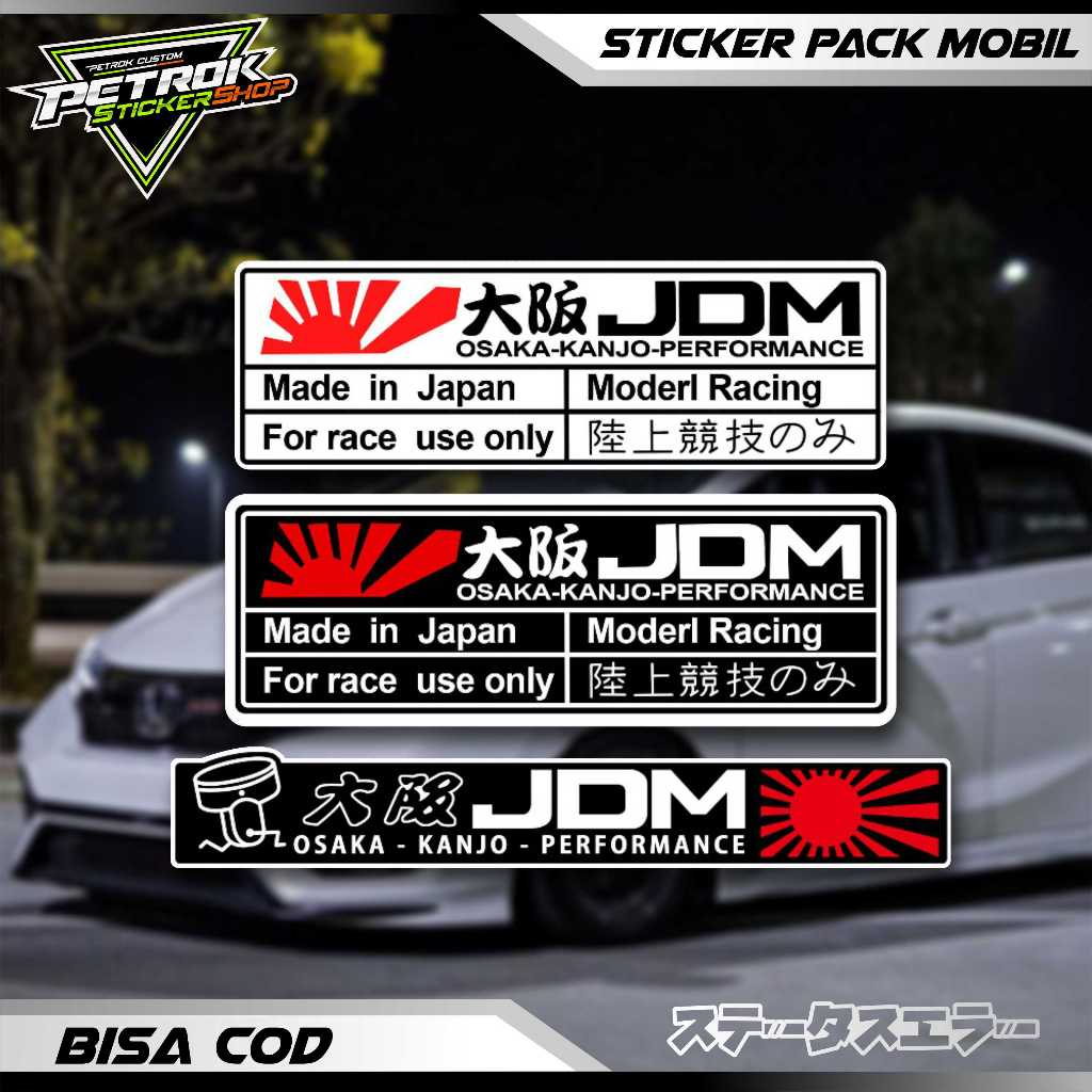 Jual STIKER CUTTING KACA MOBIL MODEL JDM / STICKER VARIASI MOBIL JDM ...