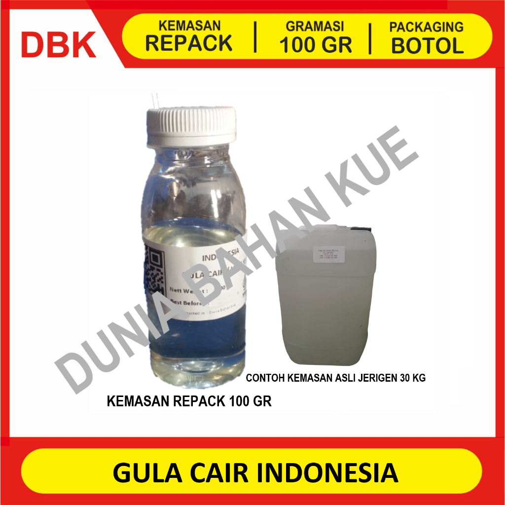 Jual GULA CAIR 100 GR / GULA FRUKTOSA / FRUCTOSE SYRUP - KEMASAN BOTOL ...