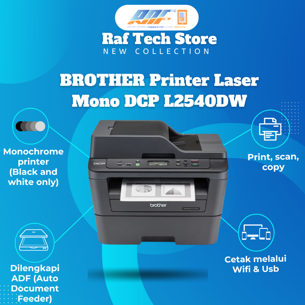 Jual BROTHER Printer Laser Mono DCP L2540DW L 2540DW L2540 DW Duplex ...