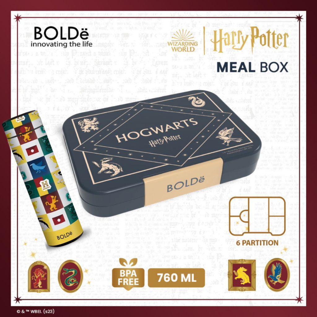 Jual BOLDe Set Meal Box Harry Potter Edition / Set Lunch Box + Botol ...