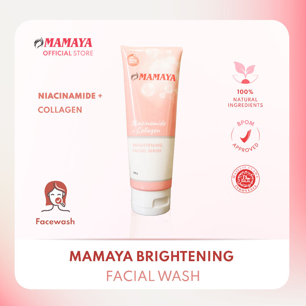 Jual AS MAMAYA Niacinamide Collagen Brightening Facial Wash 100gr BPOM Sabun Wajah | Shopee ...