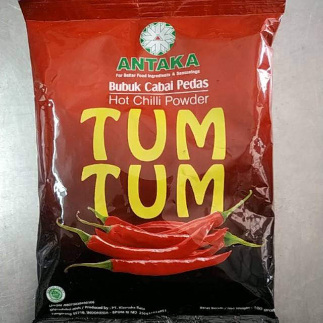 Jual Cabe Bubuk / Bumbu Serbaguna Antaka TUM TUM 100gram : Rasa Hot ...