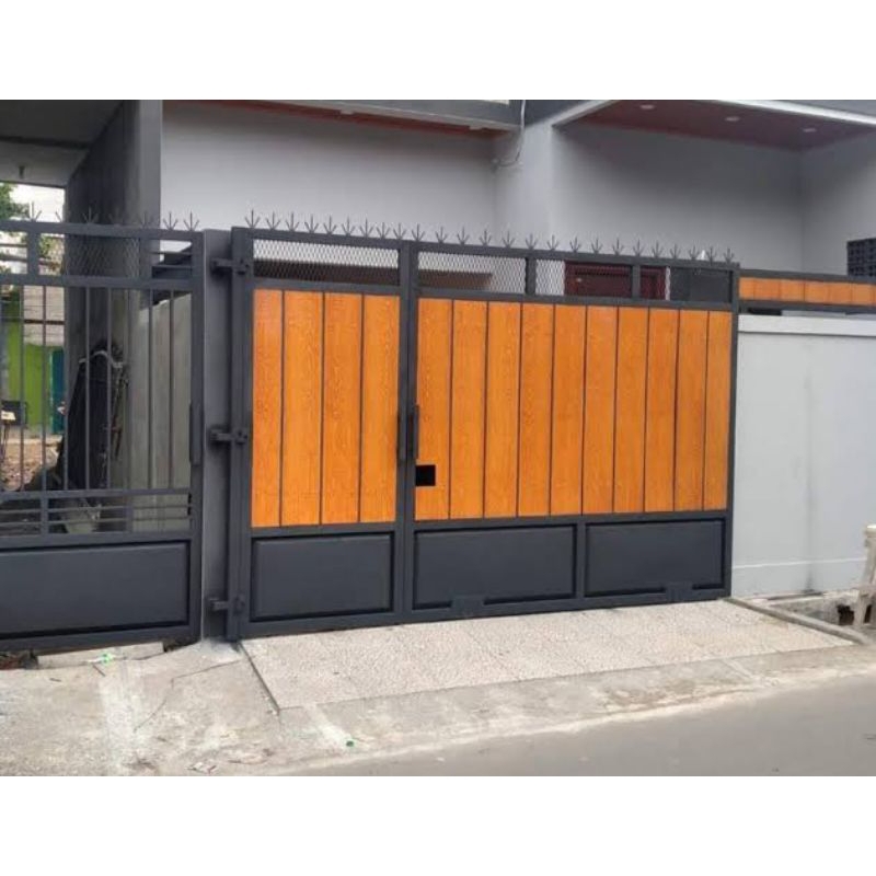 Jual pagar besi papan grc minimalis | Shopee Indonesia