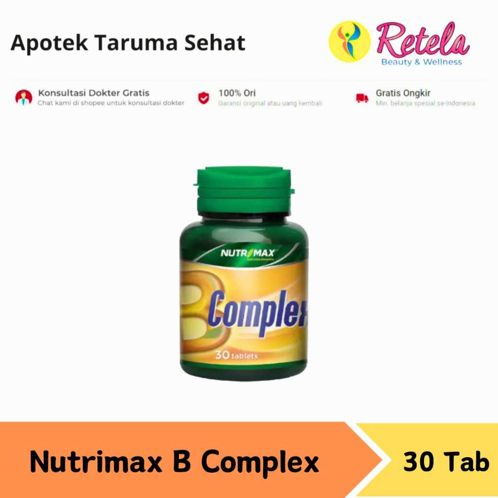 Jual Nutrimax B Complex 30 Tablet | Shopee Indonesia