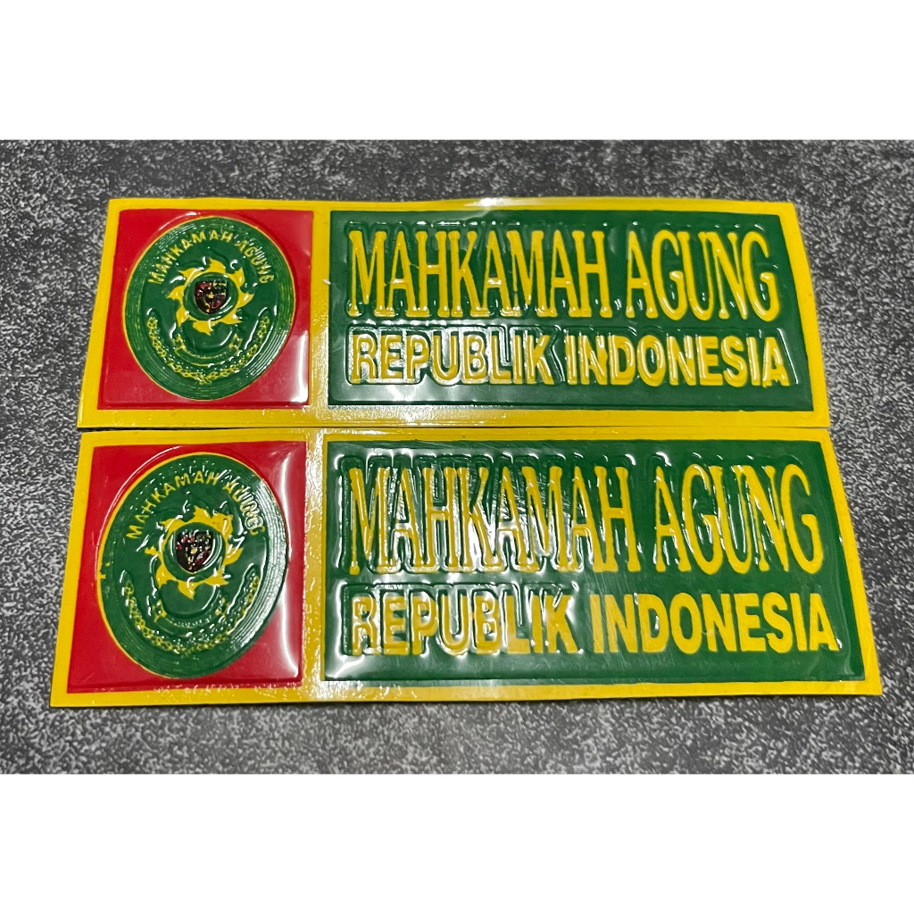 Jual Sticker Plat Keluarga Besar Mahkamah Agung (Merah) - Stiker Plat ...