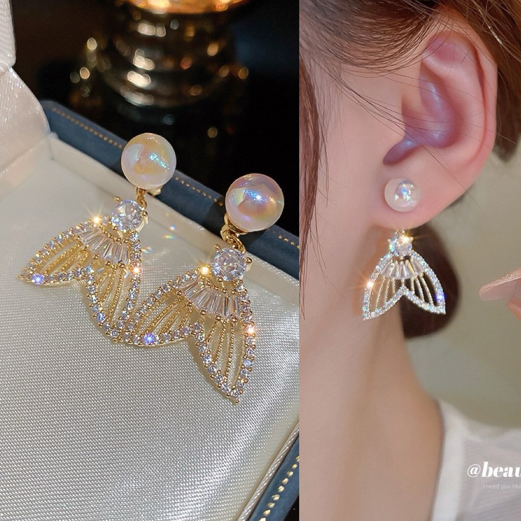 Jual BlackPing-Anting Fashion style/Motif Flower Gaya Elegan Anting ...