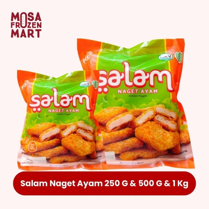 Jual Salam Naget Ayam 250g & 500g & 1Kg | Chicken Nugget | PBS | Shopee Indonesia