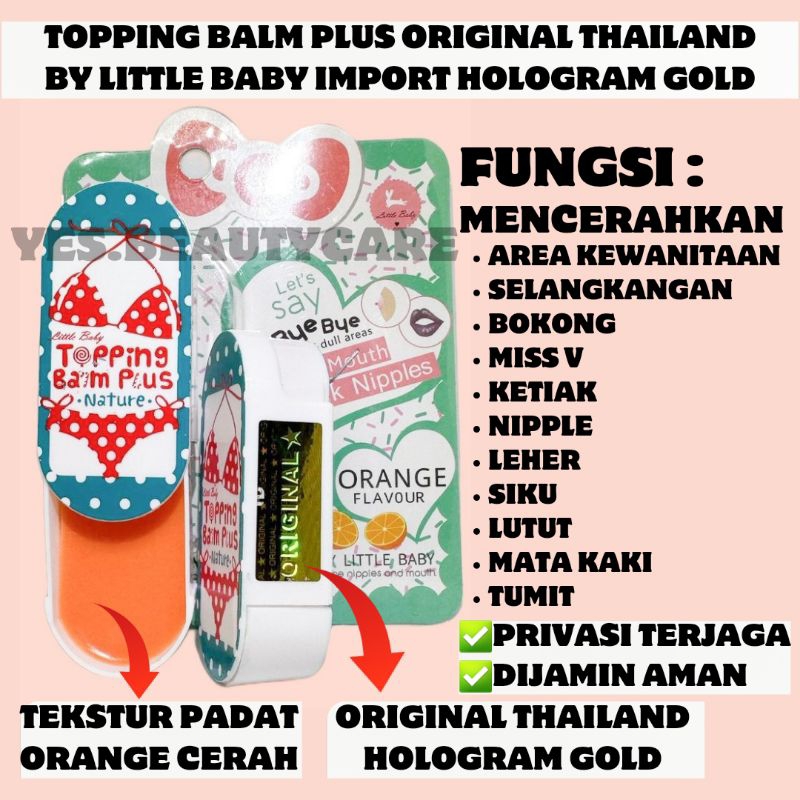 Jual TOPPING BALM PLUS ORIGINAL THAILAND PEMUTIH SELANGKANGAN BOKONG ...