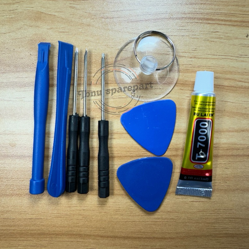 Jual OBENG SET HANDPHONE 8 IN 1 + LEM T7000 / B7000 3ML | Shopee Indonesia