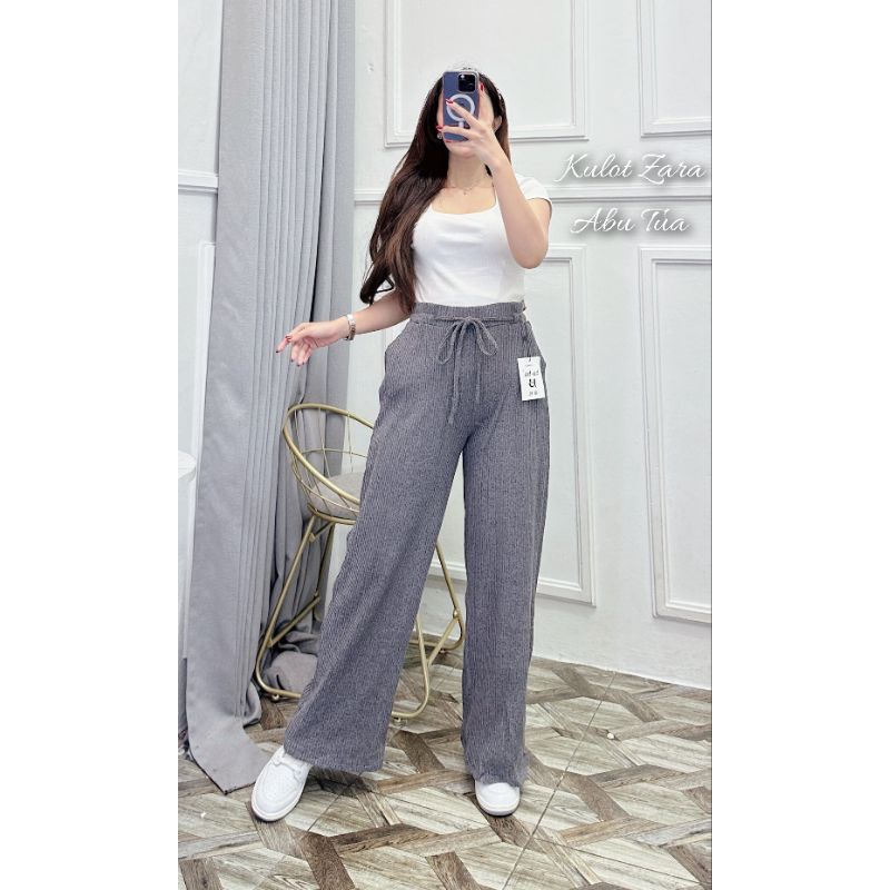 Jual Kulot Zara Knit Lita Import Premium Kulot Wanita Jumbo //kulot ...