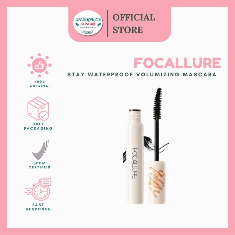 Jual FOCALLURE Stay Waterproof Volumizing Mascara | Packaging putih ...