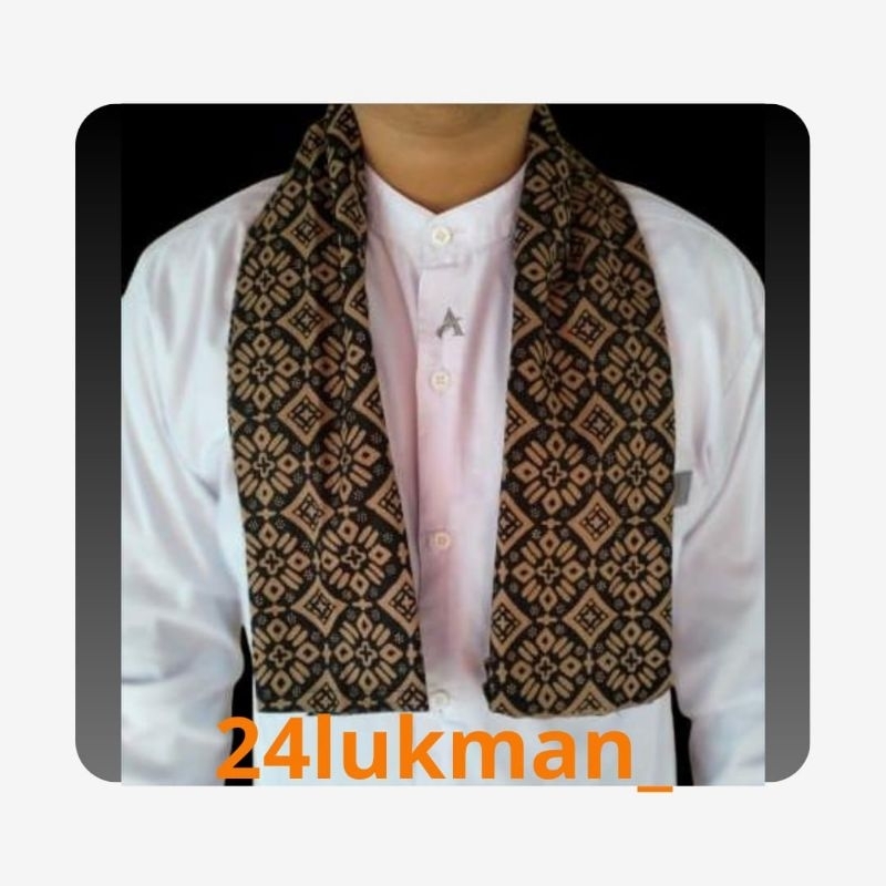 Jual Syal Batik Wanita Scarf Pria ( BISA PILIH MOTIF ) warna coklat ...