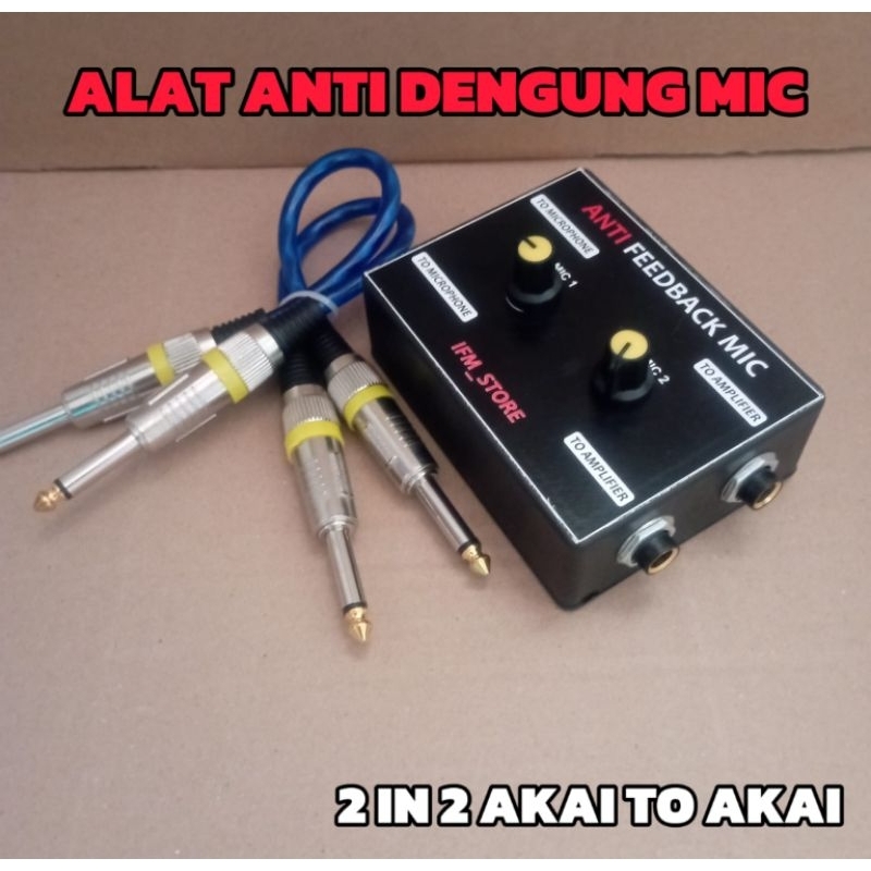 Jual ANTI FEEDBACK MIKROPON 2 IN 2 UNIVERSAL MIC KABEL WIRELESS - ANTI ...