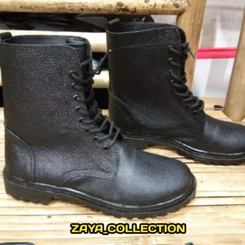 Jual Sepatu PDL kulit jeruk jahit | sepatu pdl satpam linmas pol-pp ...