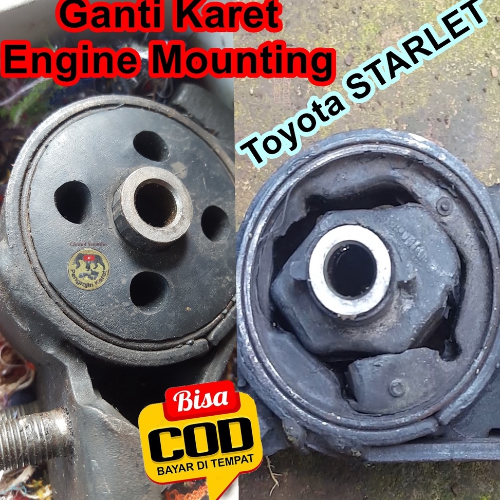 Jual KODE A92W GANTI KARET ENGINE MOUNTING TOYOTA STARLET SOLUNAKIA ...