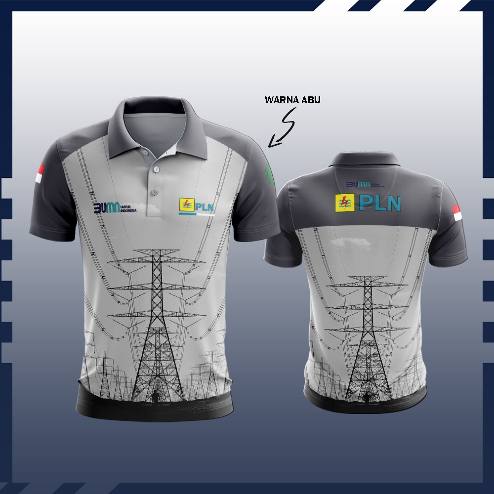 Jual Baju Kaos POLO PLN INDONESIA Kaos Baju Polo Pria Perusahaan ...