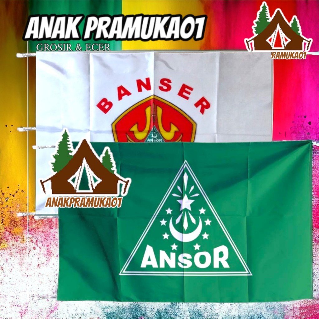 Jual Bendera banser dan bendera ansor 55x75cm | Shopee Indonesia
