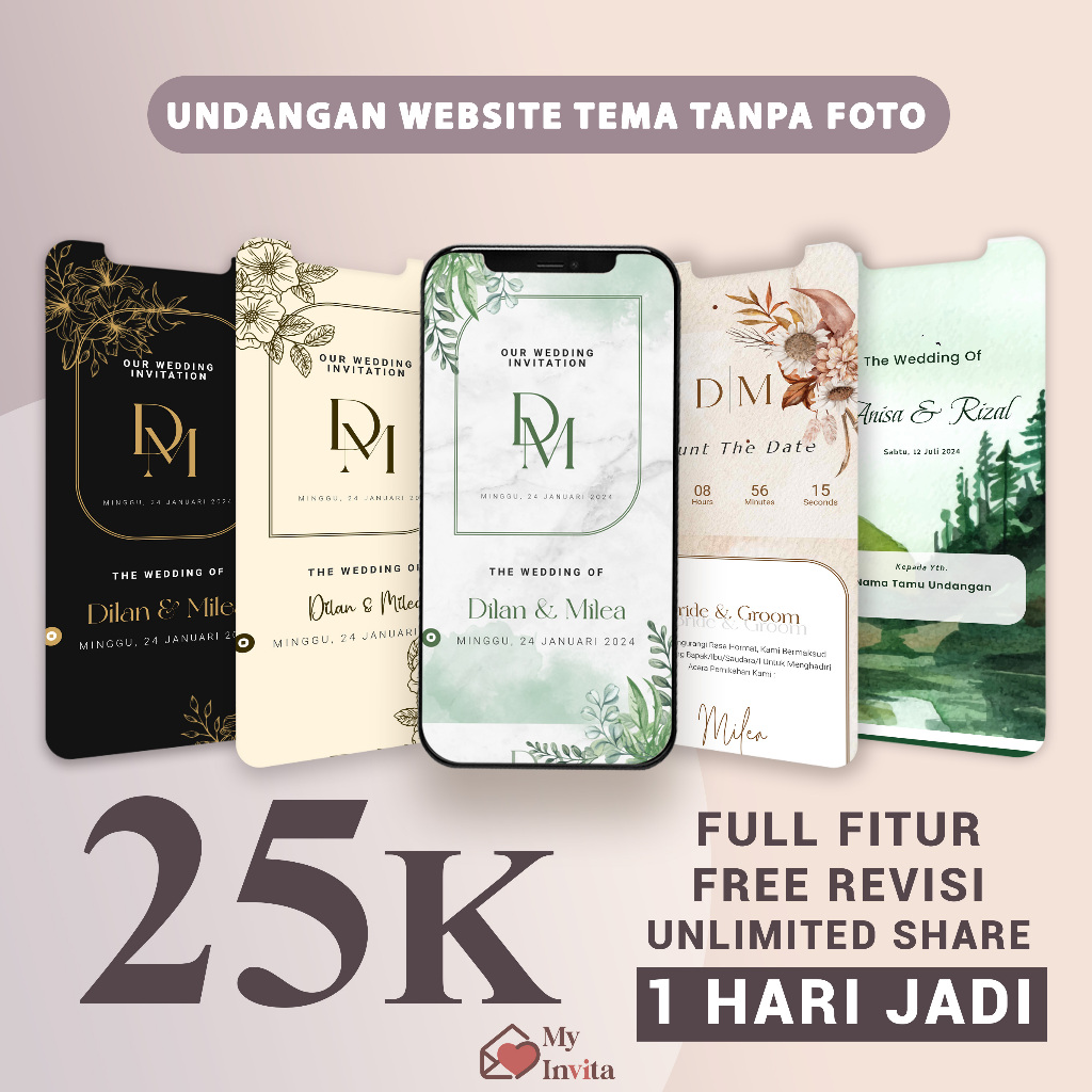 Jual 𝐌𝐲𝐈𝐧𝐯𝐢𝐭𝐚 𝐔𝐍𝐃𝐀𝐍𝐆𝐀𝐍 𝐖𝐄𝐁𝐒𝐈𝐓𝐄 TEMA FLOW KUSUS TANPA FOTO UNDANGAN ...