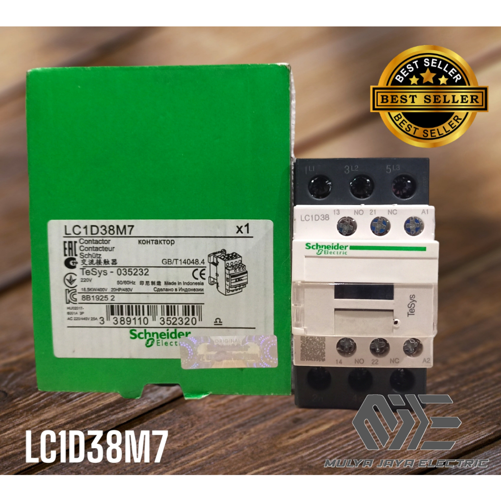 Jual Kontaktor Schneider LC1D38M7 220VAC Contactor lc1d38 m7 220VAC ...
