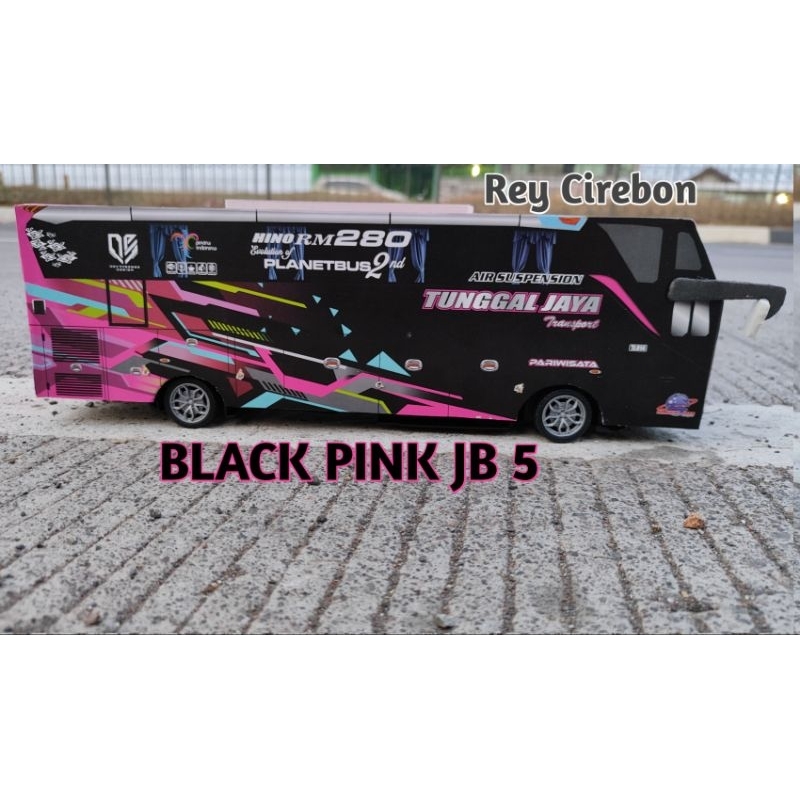Jual Mainan Bus Telolet Basuri Remot Control Black pink jb 5 | Shopee ...