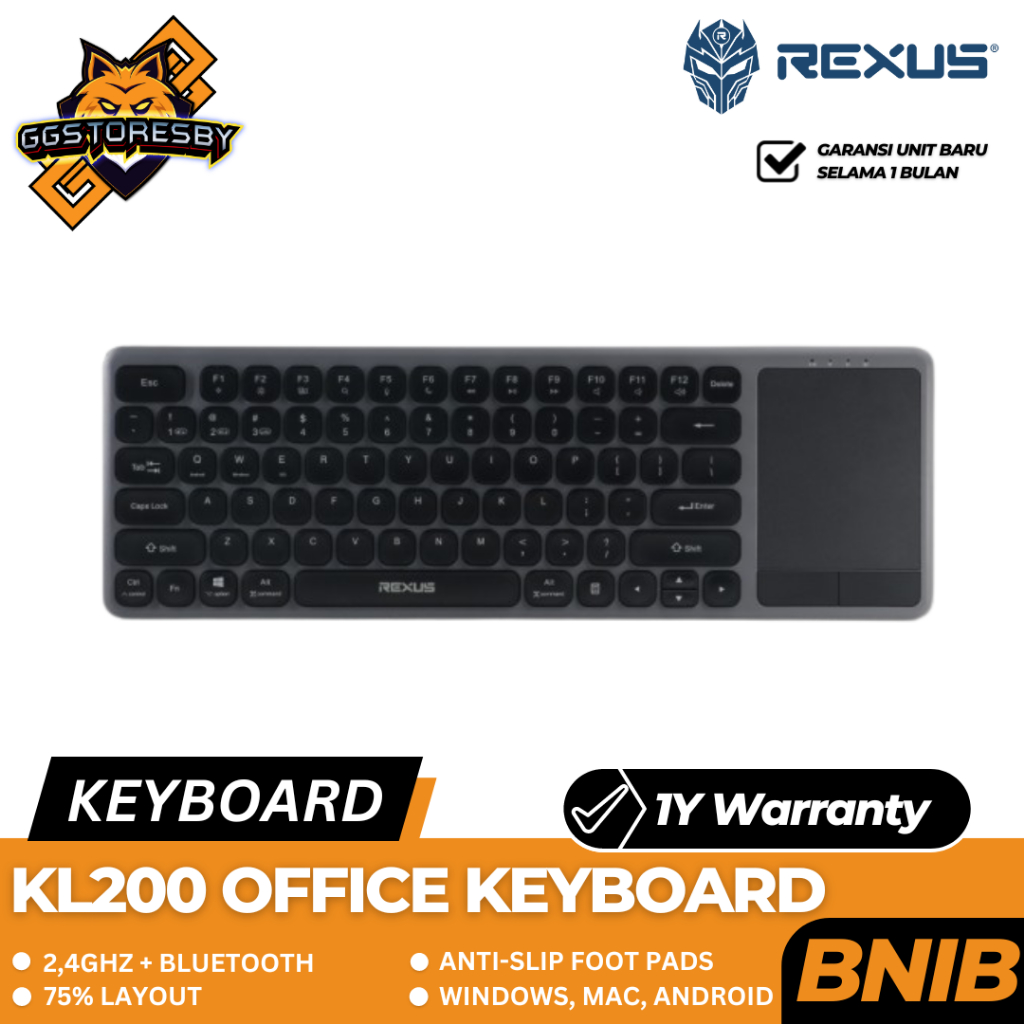 Jual Rexus Kl200 Office Keyboard | Shopee Indonesia