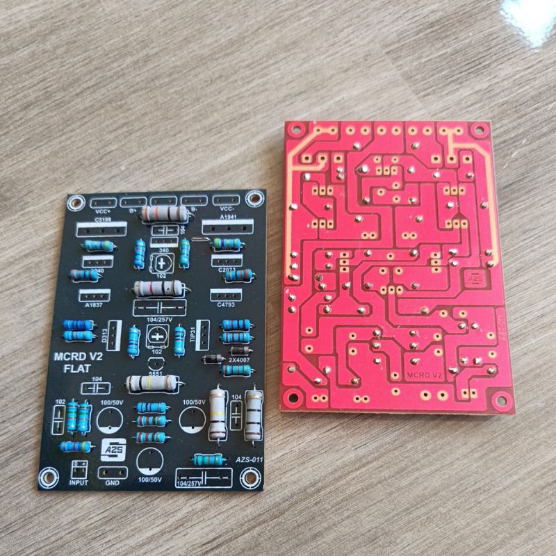 Jual PCB MCRD V2 Flat Mono plus componen resistor | Shopee Indonesia