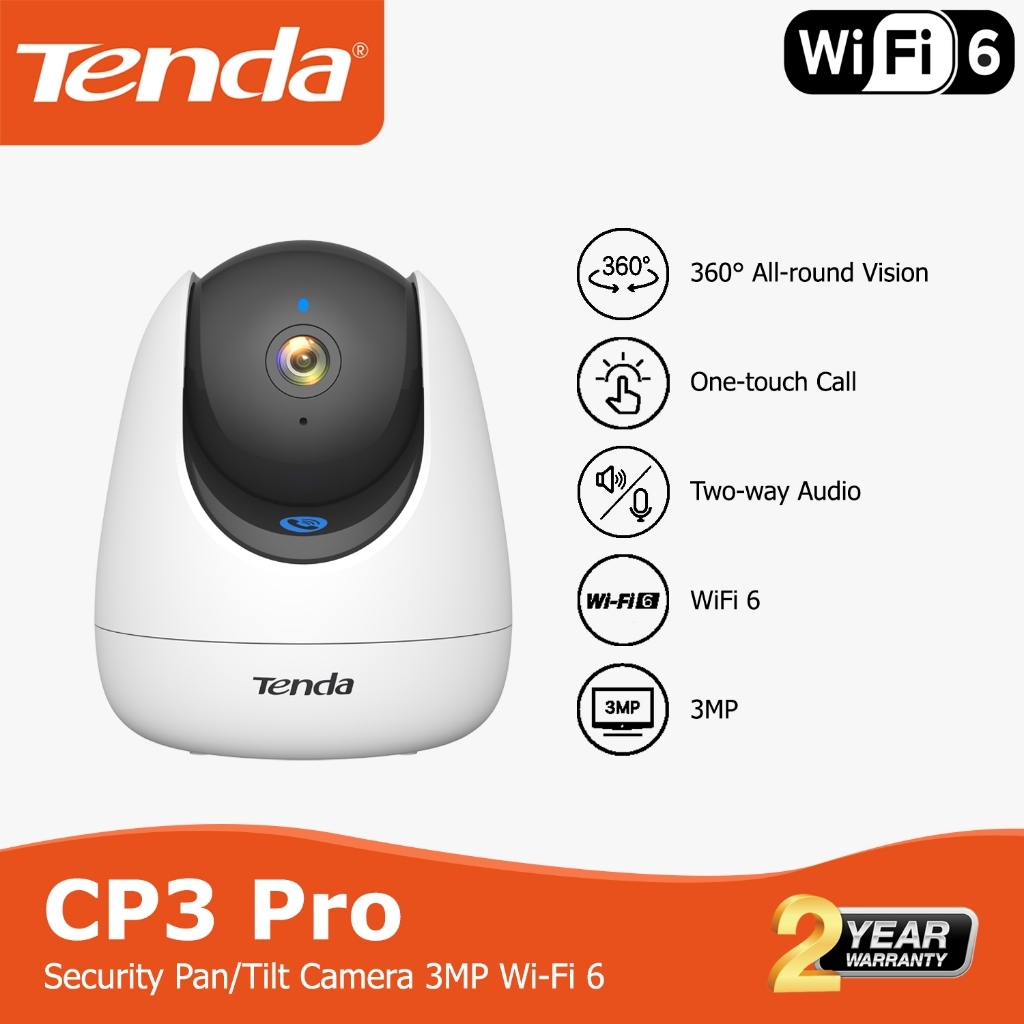 Jual Tenda CP3 Pro Security Pan/Tilt Camera 3MP Wi-Fi 6 - Gatotkaca Electronics | Shopee Indonesia
