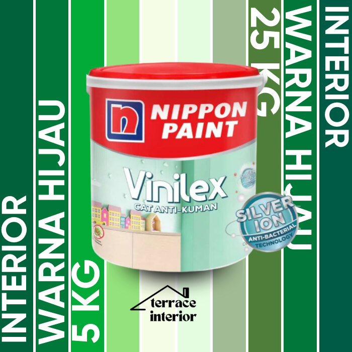 Jual Cat Tembok Vinilex Silver Ion Nippon Paint Interior Warna Hijau ...