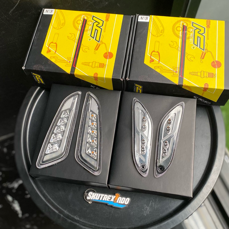 Jual Sein LED NC Project V3 Clear Vespa Sprint Primavera | Shopee Indonesia