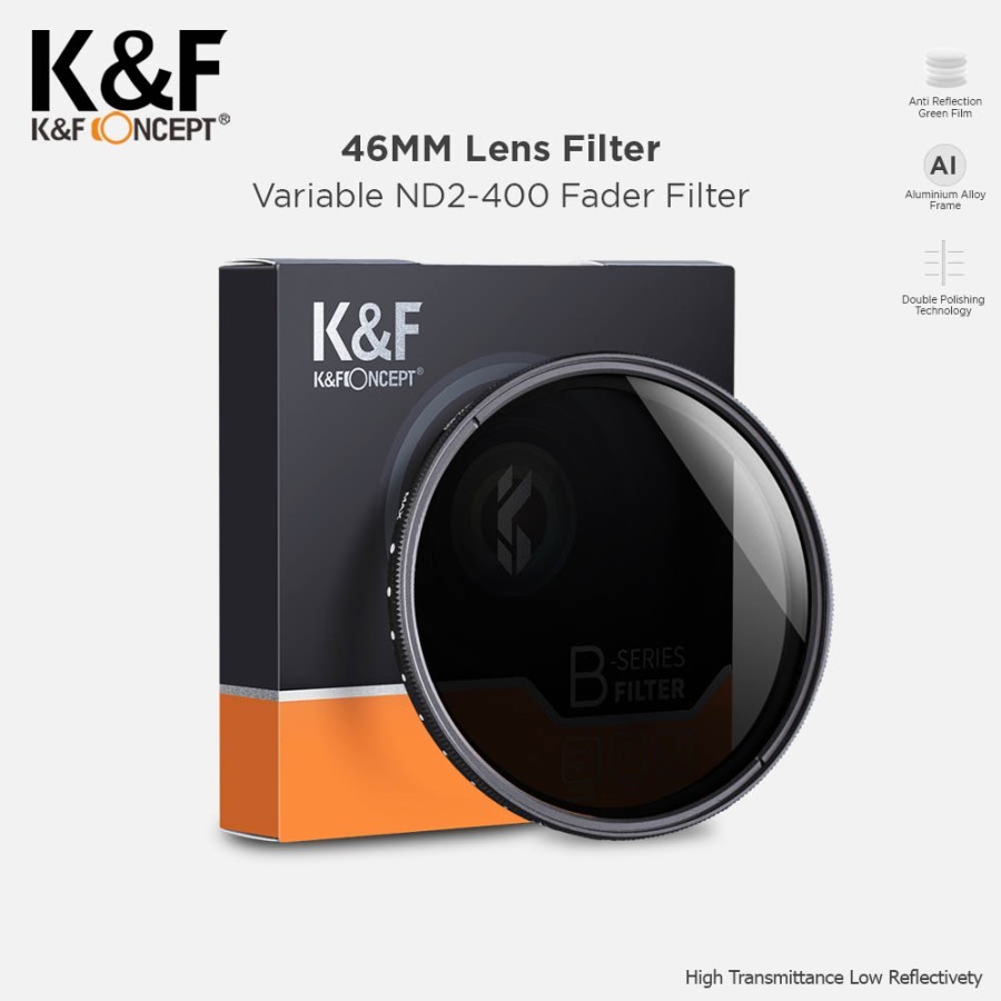 Jual KNF Concept 46mm Lens Filter Variable ND2-400 Fader Filter K&F Concept Original | Shopee ...