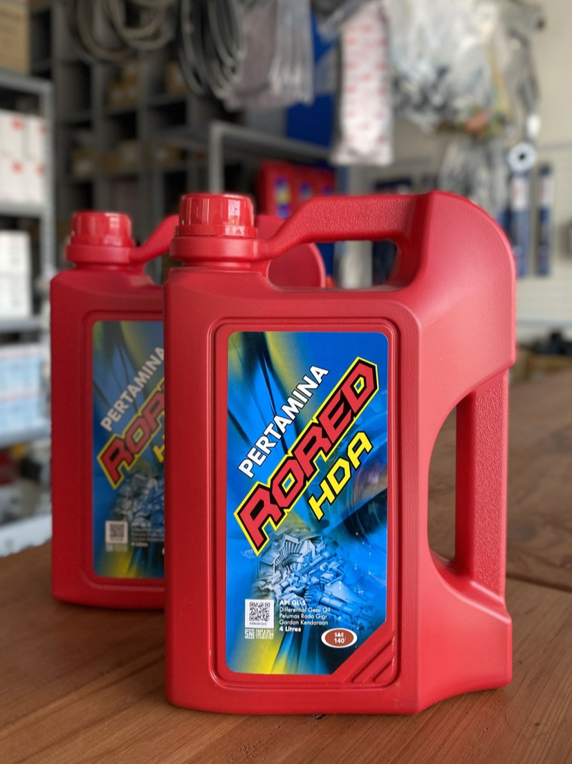 Jual Pertamina Rored HDA SAE 140 4L Oli Gardan Rored HDA Kemasan 4L ...