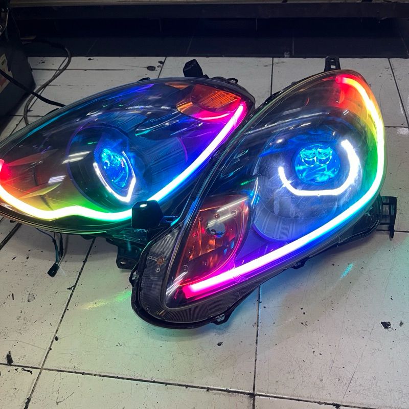 Jual lampu brio mobilio headlamp custom biled drl metrik | Shopee Indonesia